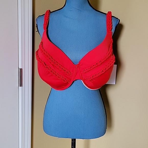 Swimsuits For All | Swim | Nwt Red Swimsuits For All Bikini Top | Poshmark